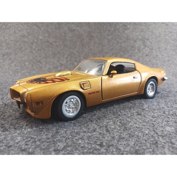 Toys | 1973 Pontiac Trans Am Firebird Gold 124 Scale Sunnyside Hood ...